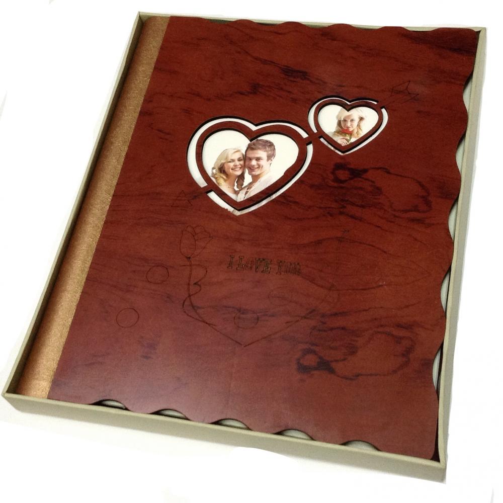 Album foto din lemn Inima